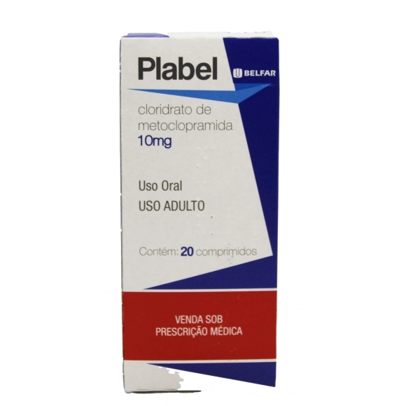 PLABEL - CLOR.METOCLOPRAMIDA 10MG C/20 (120)