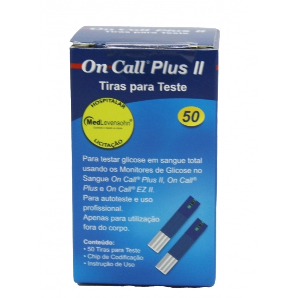 TIRAS TESTE ON CALL PLUS C/50 UN (HOSP)
