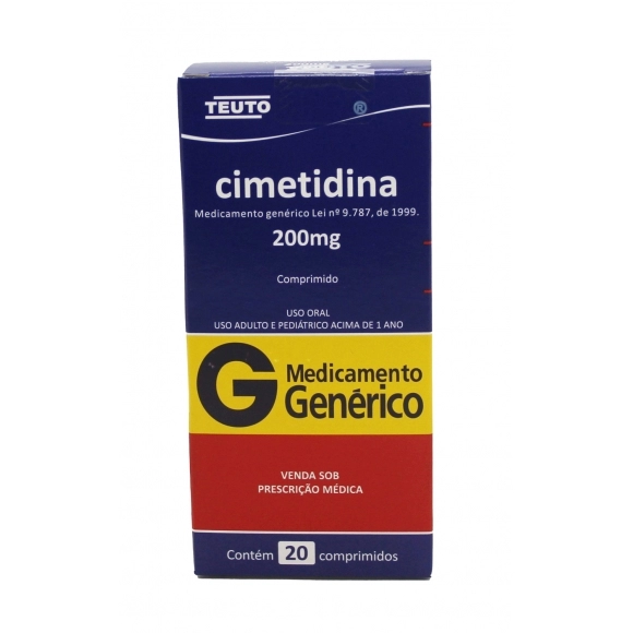 CIMETIDINA 200MG C/20COMP (100)