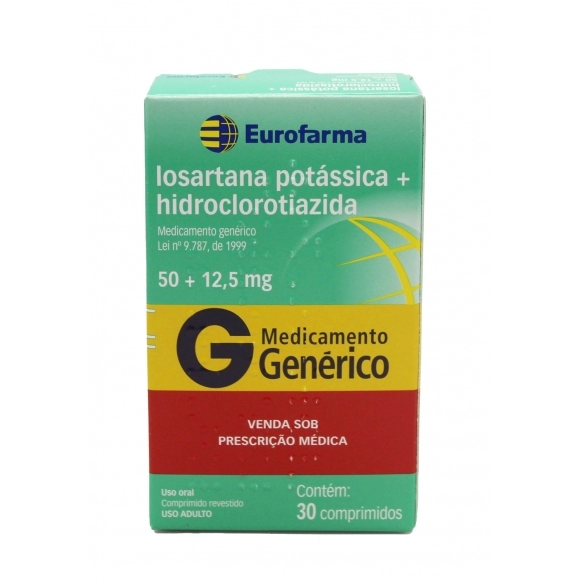 LOSARTANA 50MG+HIDROCLOROT 12,5 30COMP