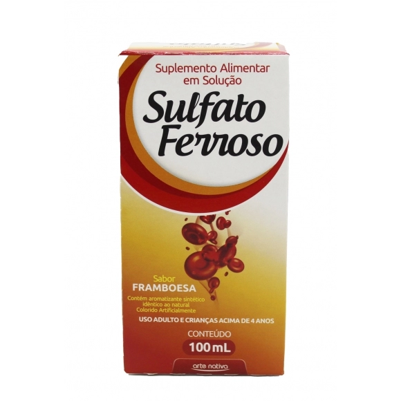 SULFATO FERROSO SOLUCAO ORAL 100ML