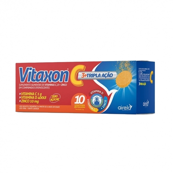 VITAXON C - TRIPLA ACAO 1G EFEV C/10 COMP (120)