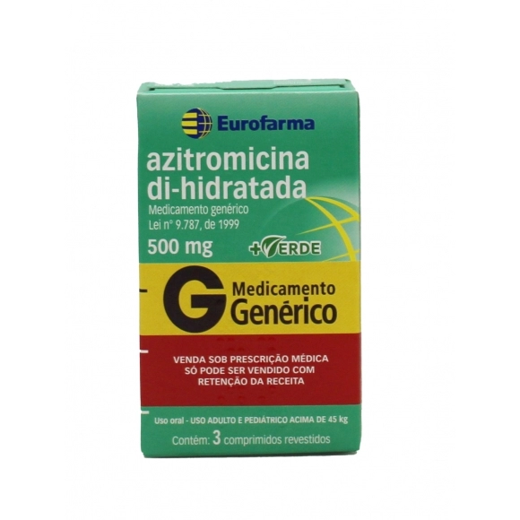 AZITROMICINA 500MG C/3 COMP (100)