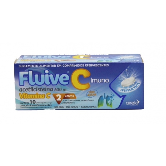 FLUIVE C IMUNO-VITAMINA C + ACETILCISTEINA C/10COMP EFERV(120)