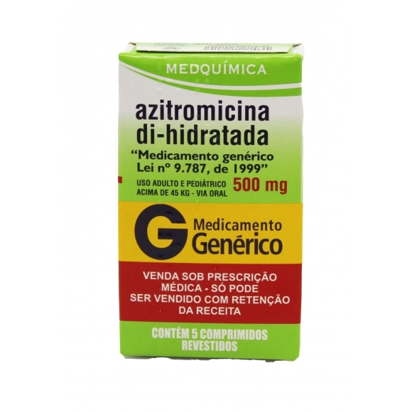 AZITROMICINA 500MG 5COMP (100)