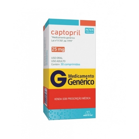 CAPTOPRIL 25MG 30 COMP (96)
