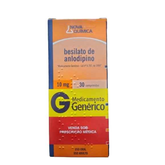BESILATO DE ANLODIPINO 10MG C/30 COMP