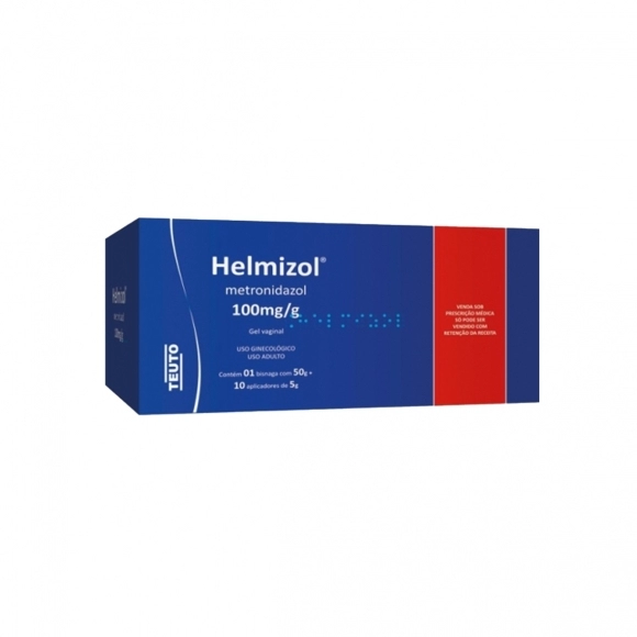 HELMIZOL 100MG GEL VAG C/10APL 50G (25)
